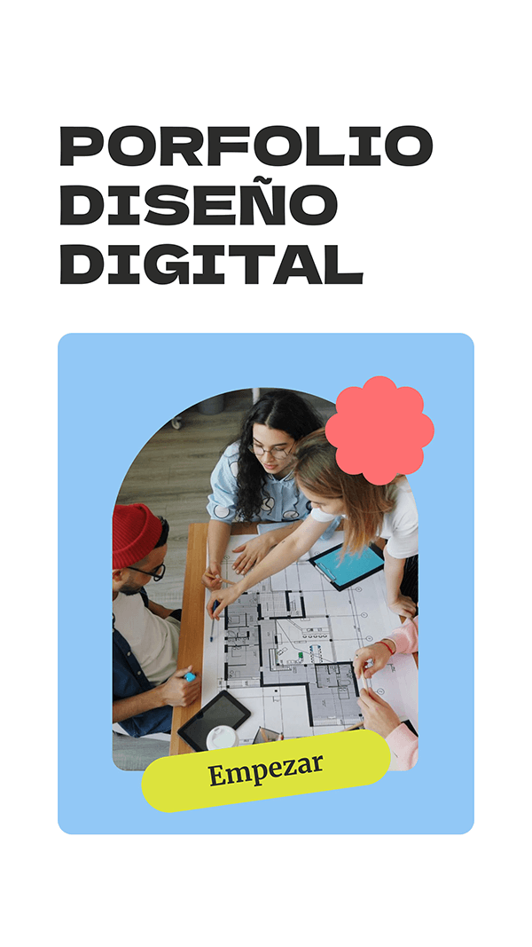 Porfolio diseño digital móvil | Plantillas de Genially